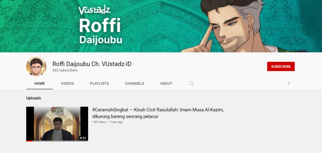 Kenali Roffi Daijoubu, Pak Ustadz Vtuber Dari Indonesia! - gamersantai.com