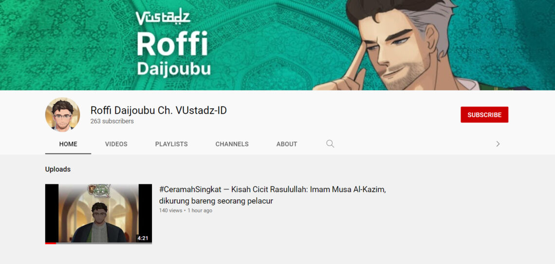 Kenali Roffi Daijoubu, Pak Ustadz Vtuber Dari Indonesia! - gamersantai.com
