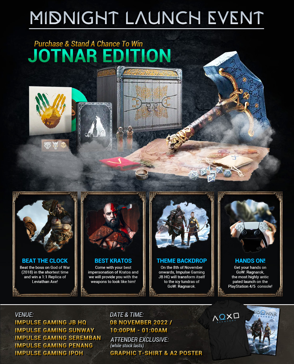 Impulse Gaming Anjurkan God of War: Ragnarök Midnight Launch Di ...