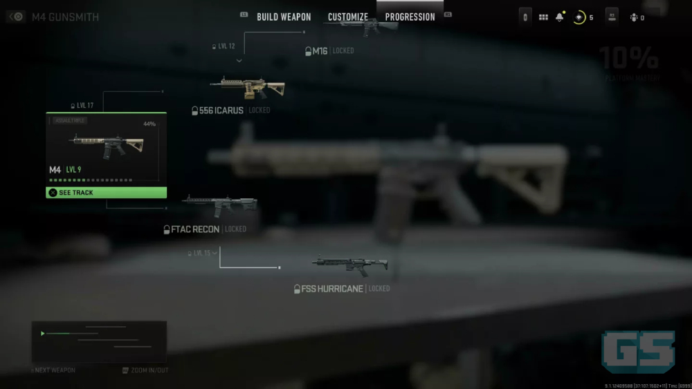 MW2-gunsmith-M4-unlock-tree - gamersantai.com