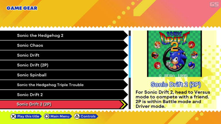 Sonic Drift 2 (2P) - gamersantai.com