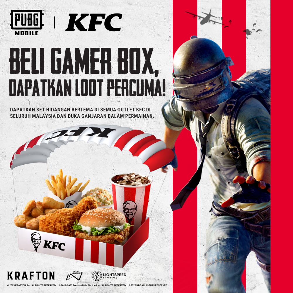 Kolab PUBG x KFC rasmi bermula di Malaysia - Winner Winner Chicken Dinner! - gamersantai.com