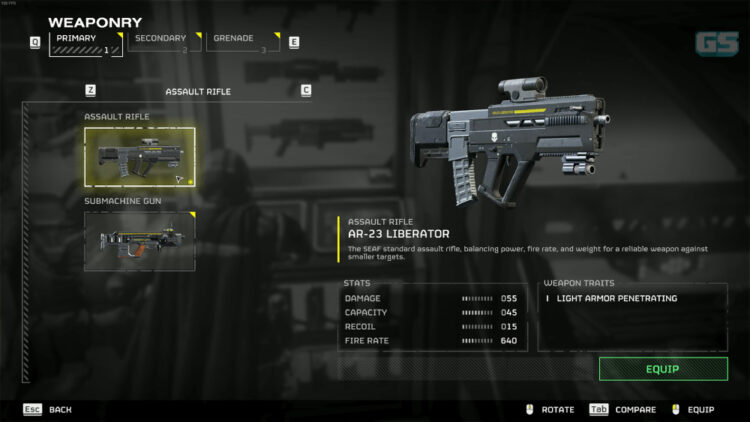 Helldivers-2-Weaponry - gamersantai.com