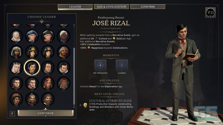 Civ 7_Panduan Asia Tenggara_Jose Rizal - gamersantai.com