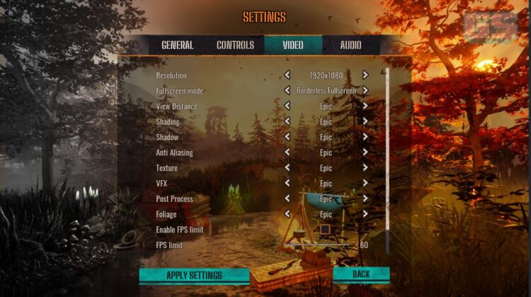 SURVIVE THE FALL_REVIU_Menu Settings - gamersantai.com