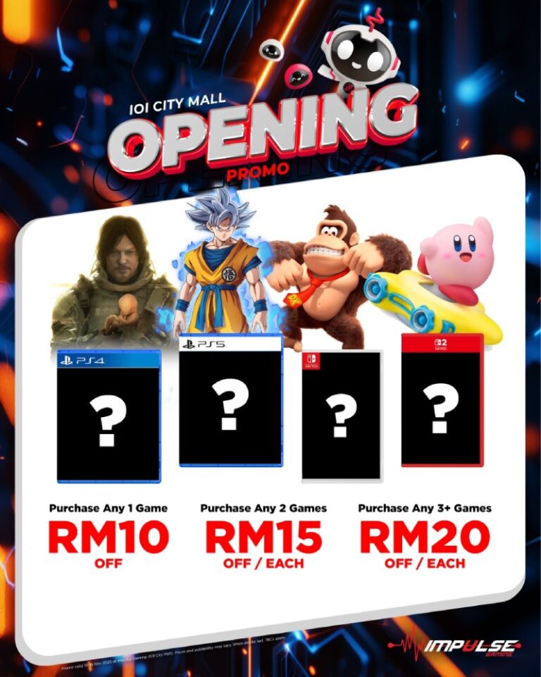 Jom Serbu Impulse Gaming IOI City Mall! Jualan 'Grand Opening' Gila ...