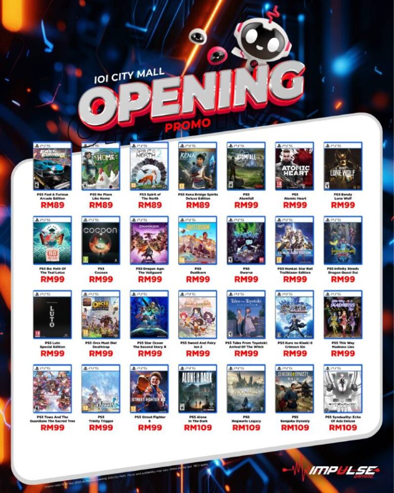 Jom Serbu Impulse Gaming IOI City Mall! Jualan 'Grand Opening' Gila ...