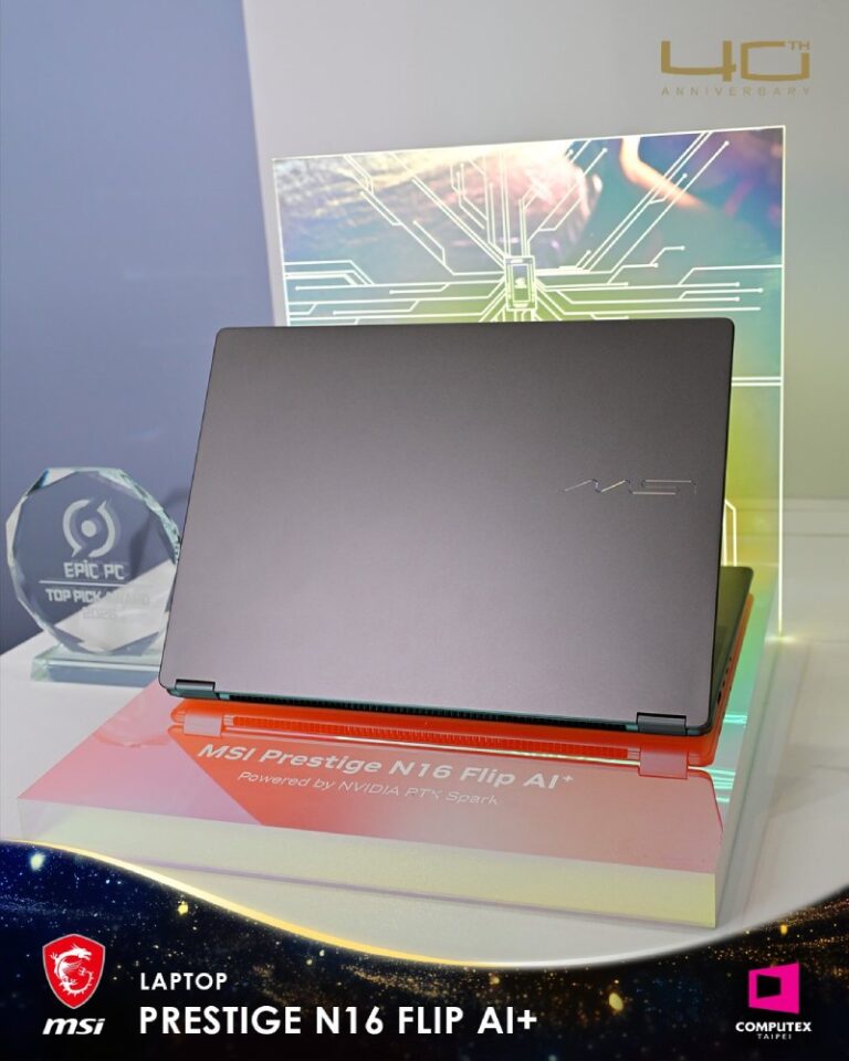 MSI Prestige N16 Flip AI+ Bawa Kuasa AI 1 Petaflop Melalui Cip RTX ...